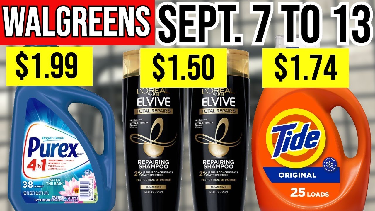 Walgreens **CHEAP TIDE** SEPT. 7 to 13! - YouTube