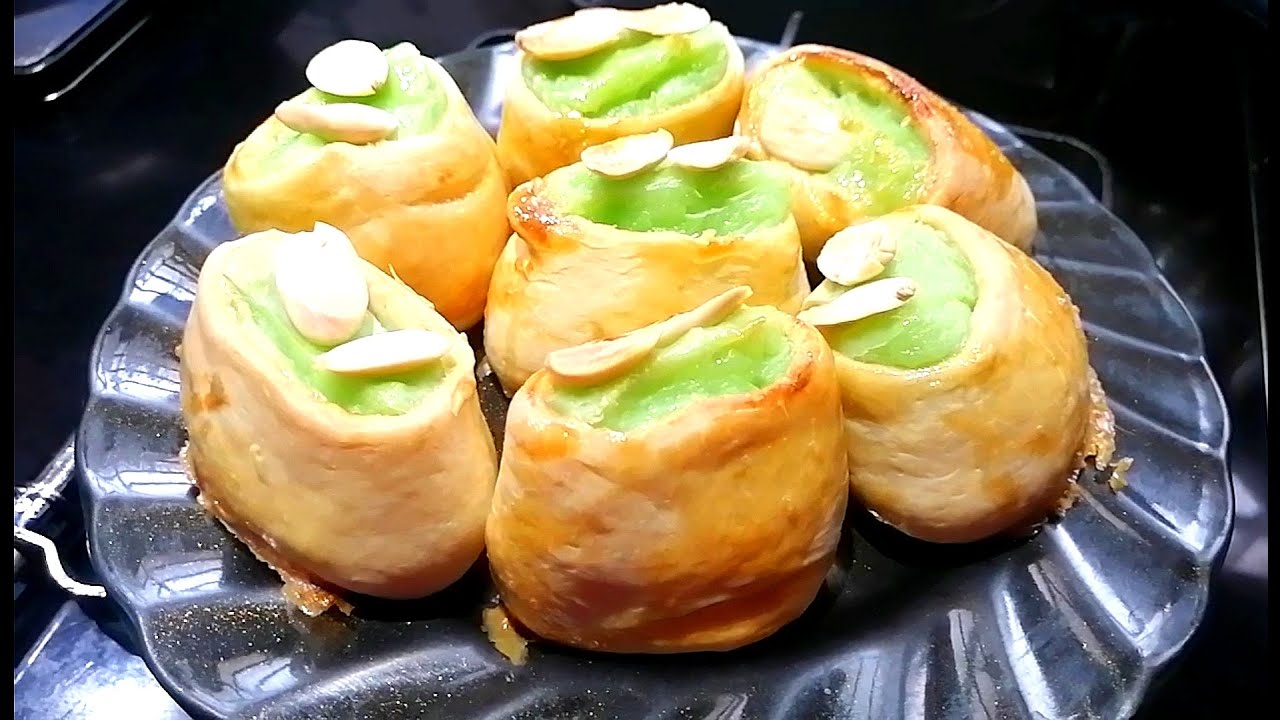 Kesar pista Custard buns #buns - YouTube