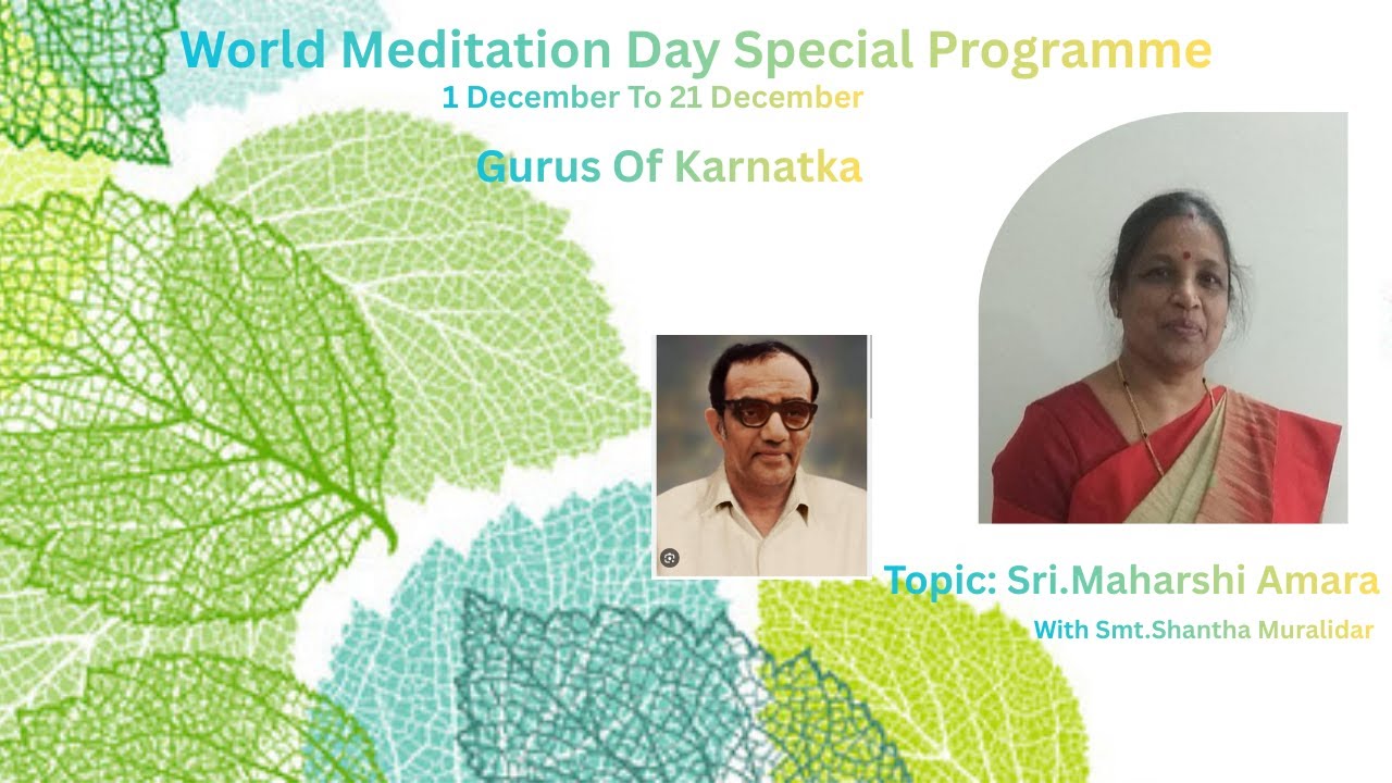 Gurus Of Karnataka-Maharshi Amara-( Part 12) | Smt.Shantha Muralidar ...