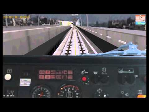 OpenBVE (MTR LR 610)港鐵輕鐵4期610列車在KCR九鐵馬鞍山綫(MOSL)(大圍至烏溪沙)大暴走(最高220KM/H) - YouTube