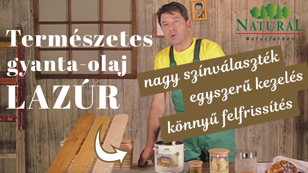 Természetes olaj-gyanta Fa-lazúr alkalmazása - YouTube