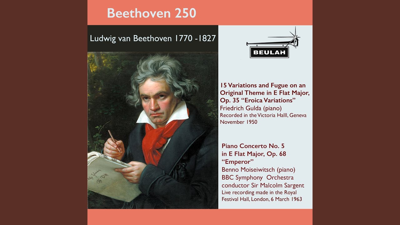 15 Variations and Fugue on an Original Theme in E Flat Major, Op. 35 ...
