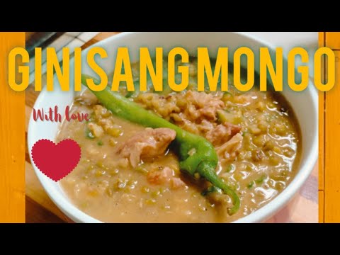 FILIPINO FOOD/How To Cook Ginisang Mongo Beans - YouTube
