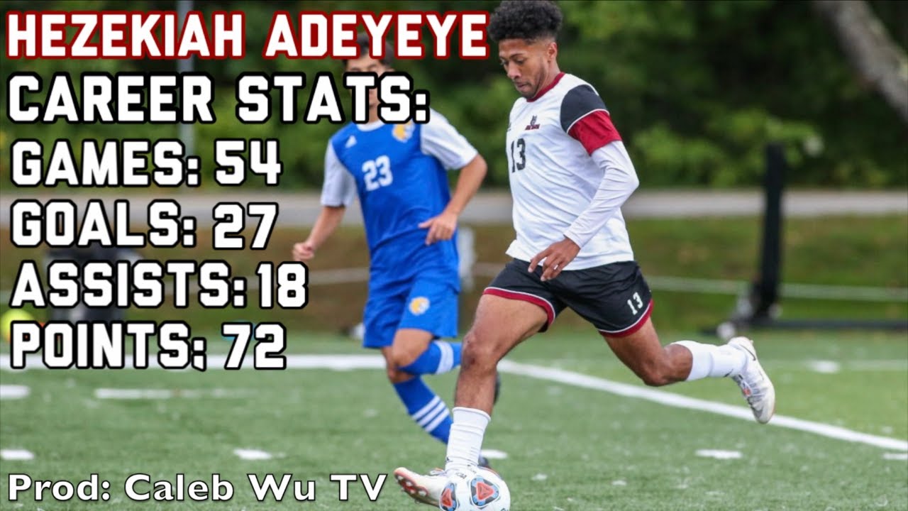 Hezekiah Adeyeye College Soccer Highlights - YouTube