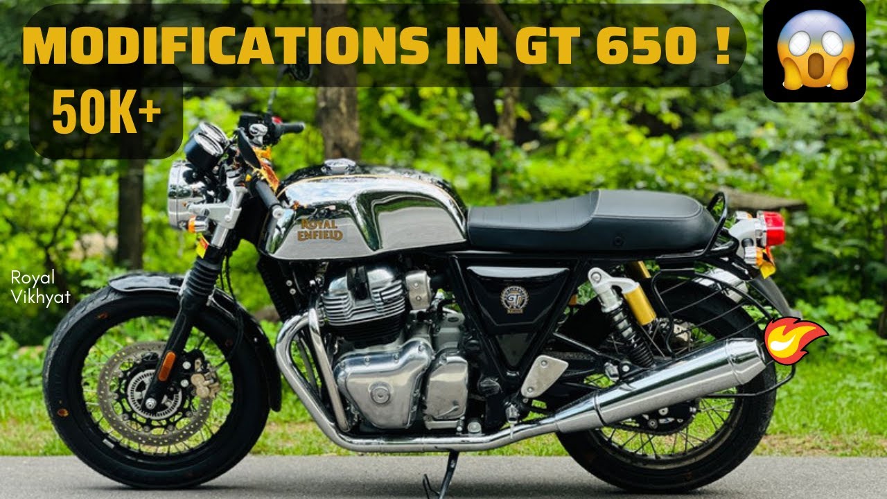 Continental GT 650😱Modified GT650-Review😍Best Accessories for GT 650 ...