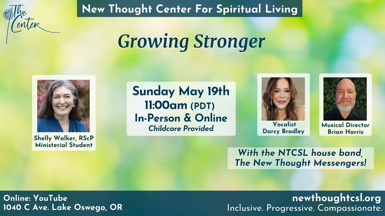 Growing Stronger with Shelly Walker, RScP - Sundays at the Center - YouTube