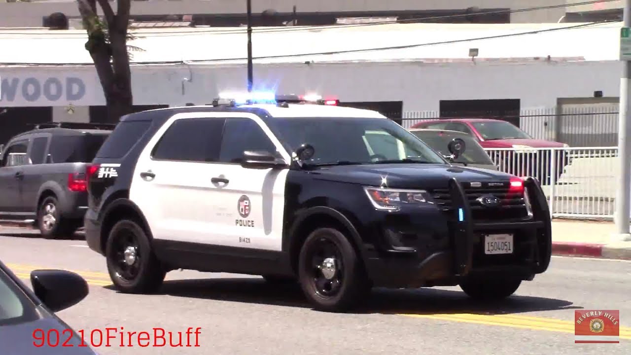 LAPD Ford Explorer Responding Code 3 - YouTube