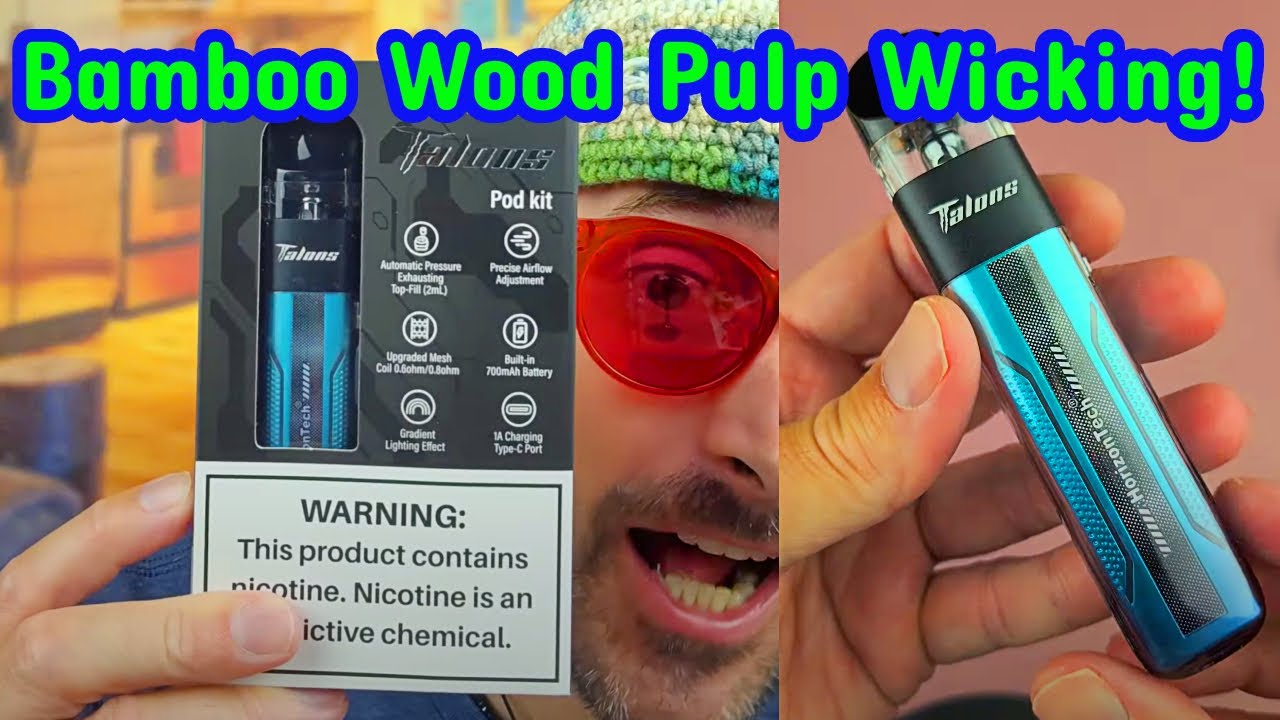 Bamboo Wicking!! Horizontech Talons Pod Vape Kit!! - YouTube