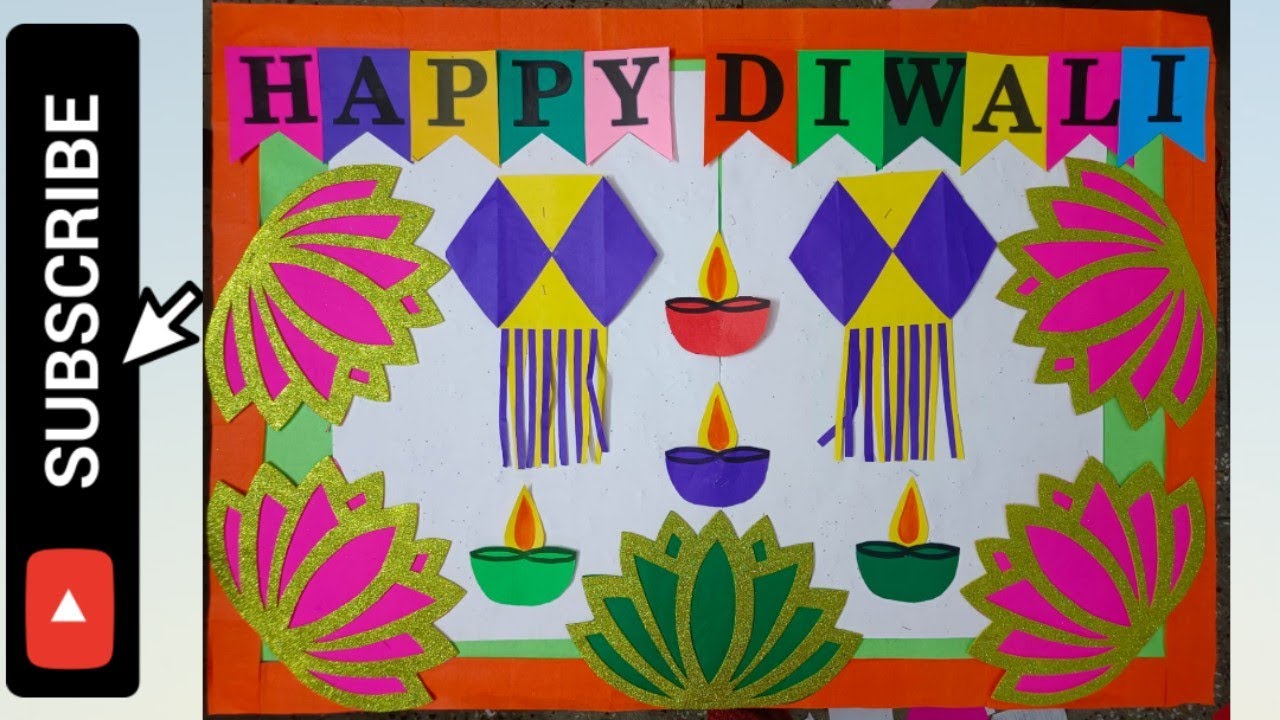 Diwali Bulletin Board ideas | Diwali Display Board Idea | Diwali School ...