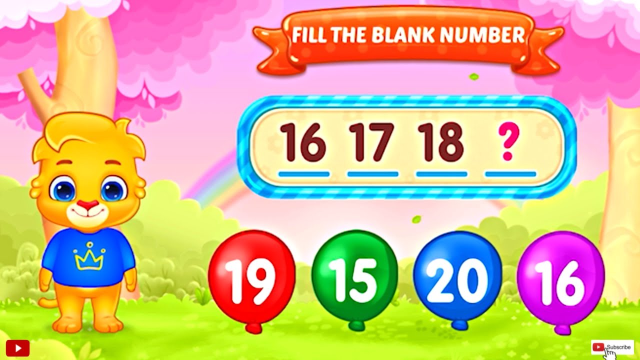 123 Numbers - Count & Tracing | Fill in the Blank | Number Learning ...