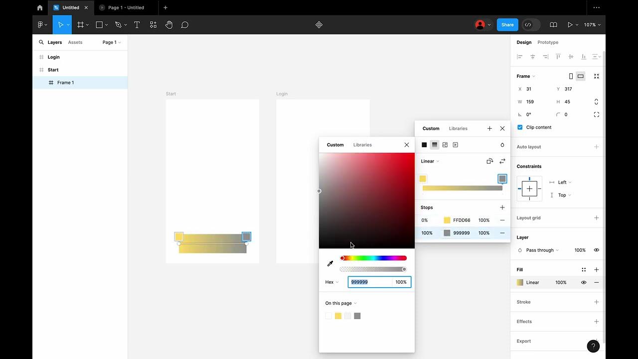 How to Create a Clickable Button in Figma - YouTube