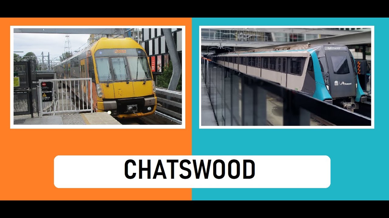 Suburban and Metro Trains at Chatswood - YouTube