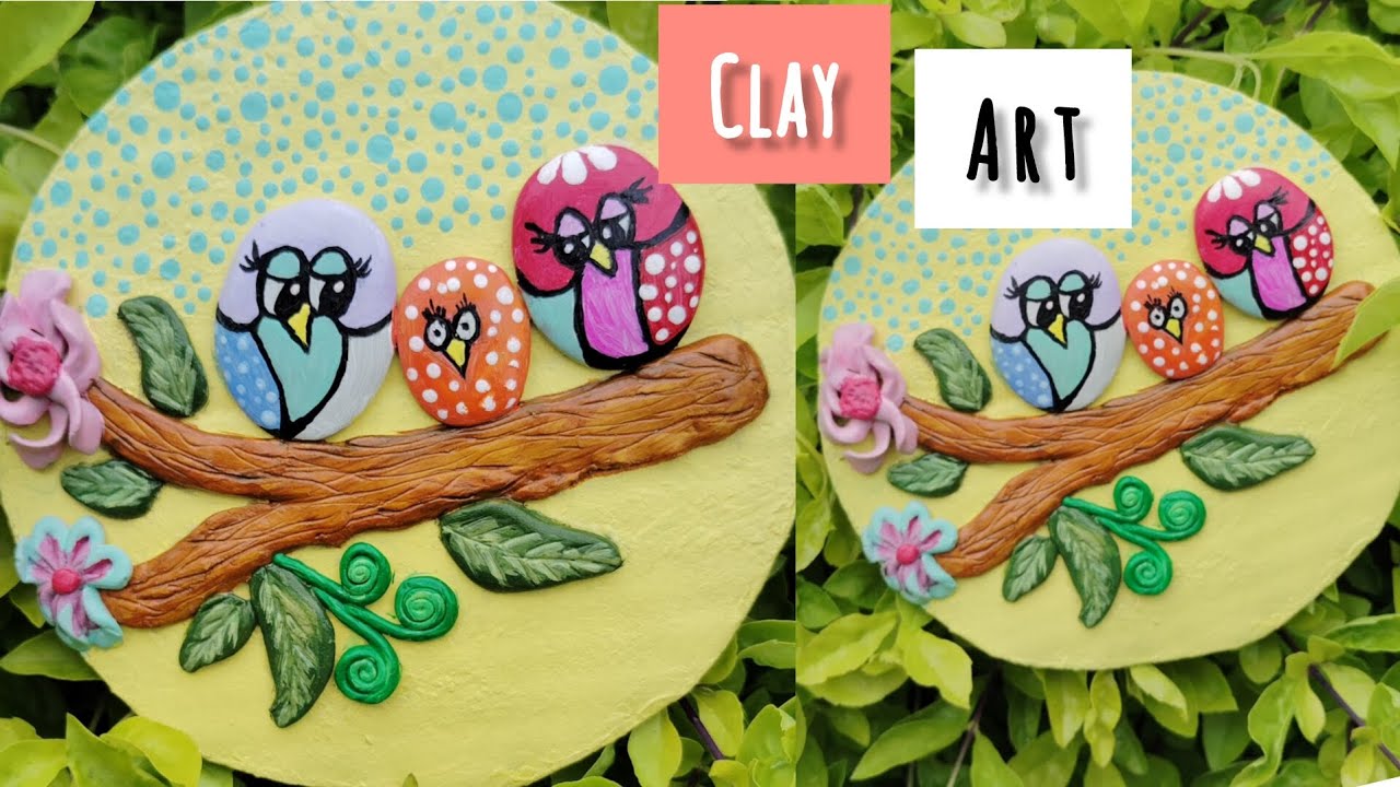 3D Clay Art Birds | Clay Art Tutorial | Air Dry Clay crafts | DIY Clay ...
