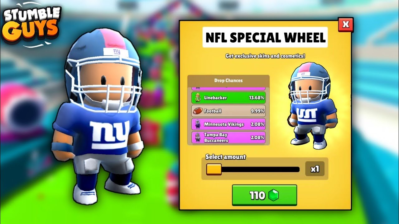 NFL Special Limited Time Wheel Stumble Guys | TUFMAN PLAYZ. - YouTube