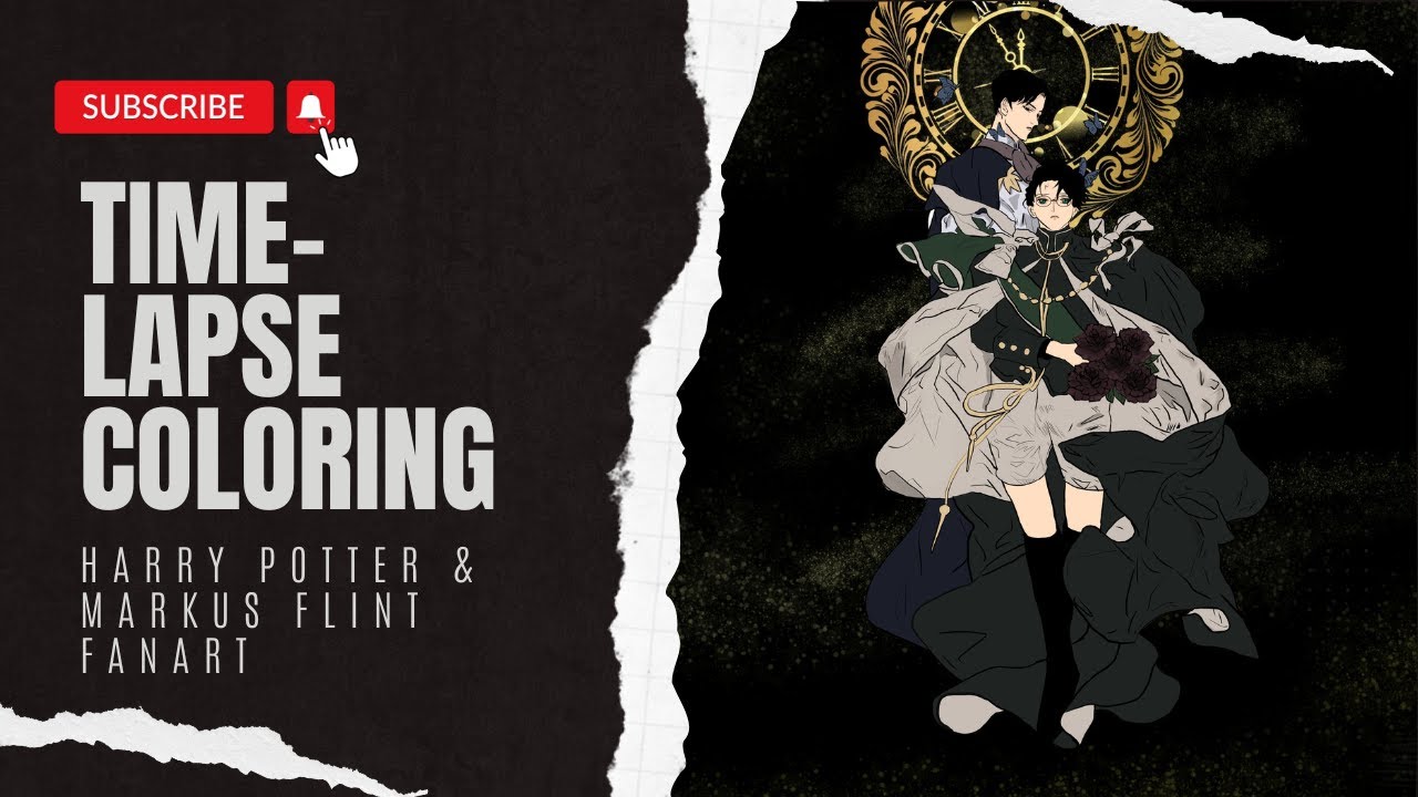 COLORING MANGA/MANHWA TIME-LAPSE WITH KRITA - YouTube