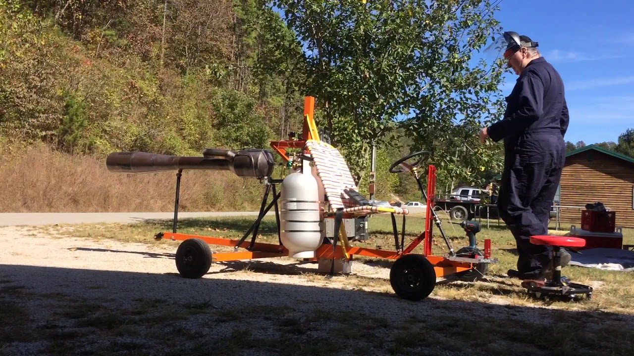 Pulse jet go kart 59A - YouTube