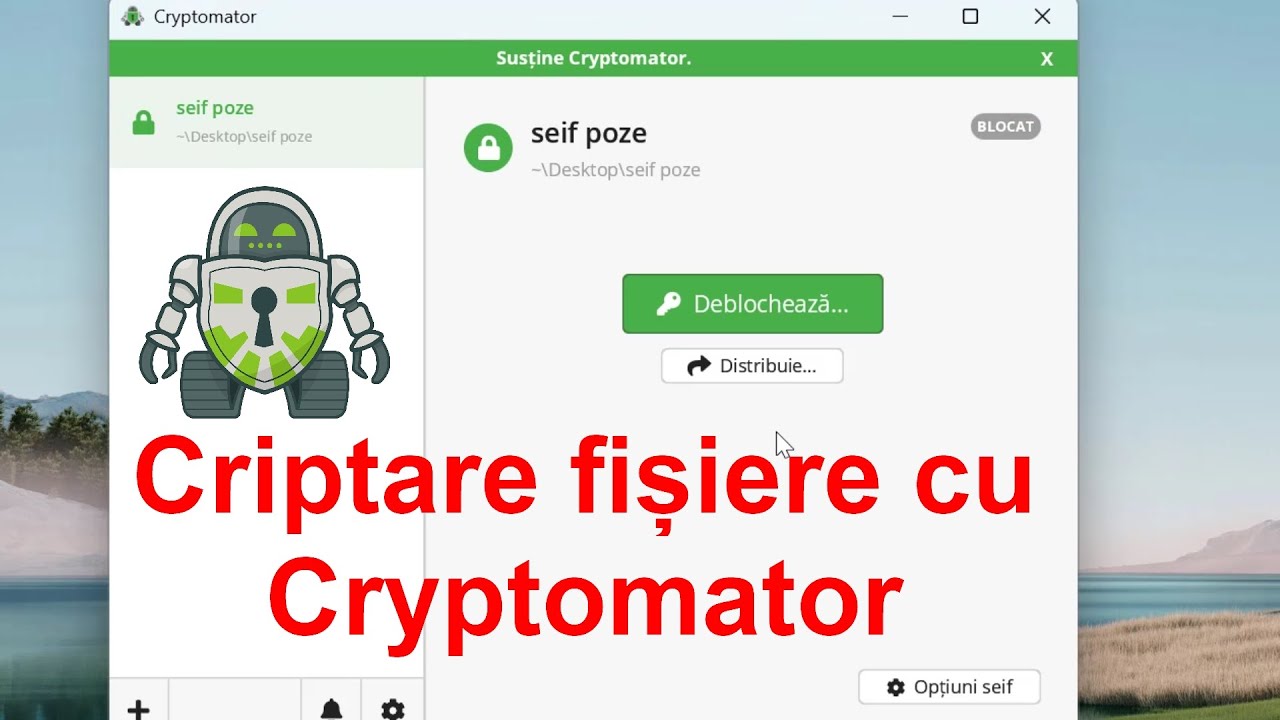 Cum se criptează folderele și fișierele cu Cryptomator - YouTube