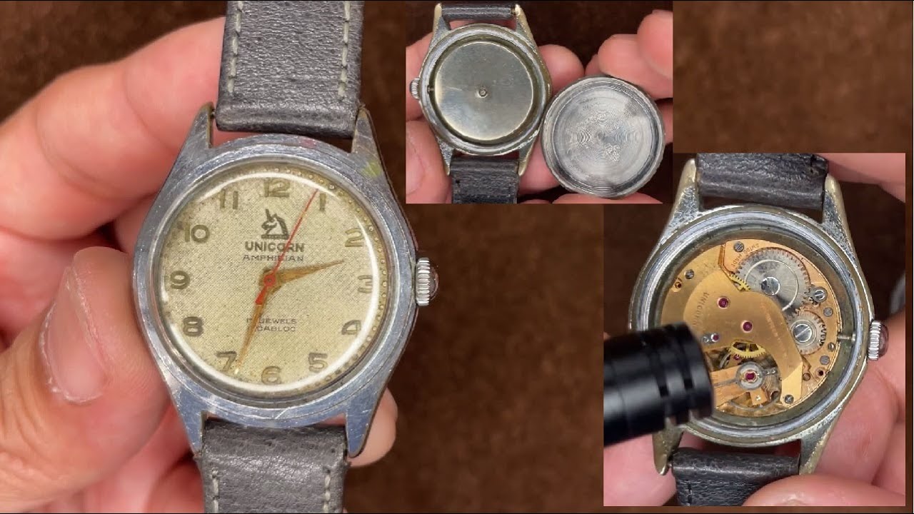 Unicorn Amphibian Swiss Made Vintage Antimagnetic Mechanical Watch ...