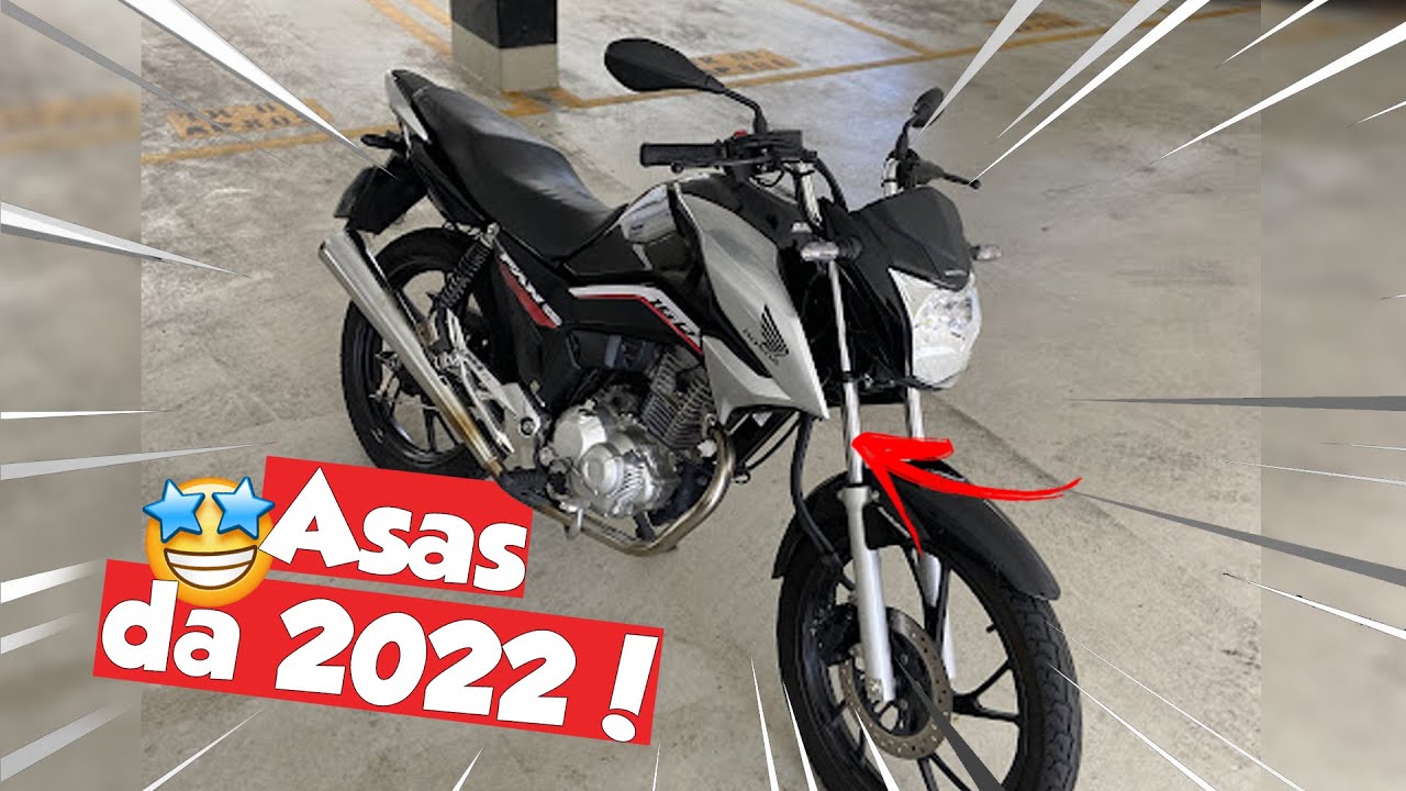 COLOQUEI ASAS DA TITAN 160 2022 NA FAN 160 ! - YouTube