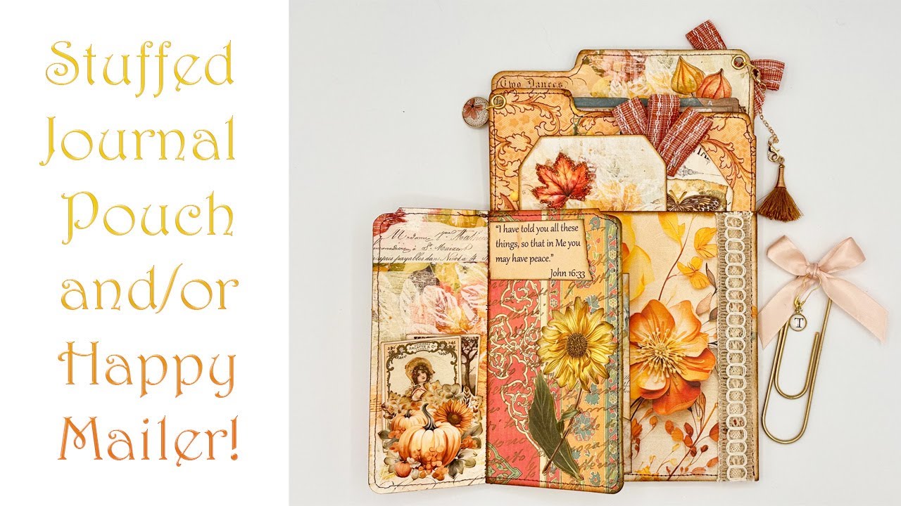 Let's Make a Stuffed Journal Pouch and/or Happy Mailer! - YouTube