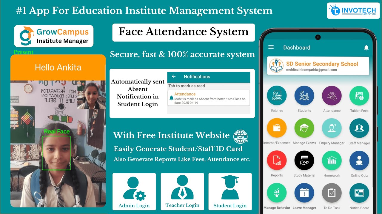 Face Attendance System in Schools & Academy! 🤯 Attendance with Just a ...