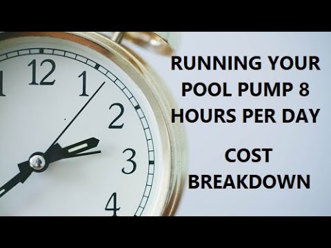 Running A Pool Pump 8 Hours Per Day - YouTube