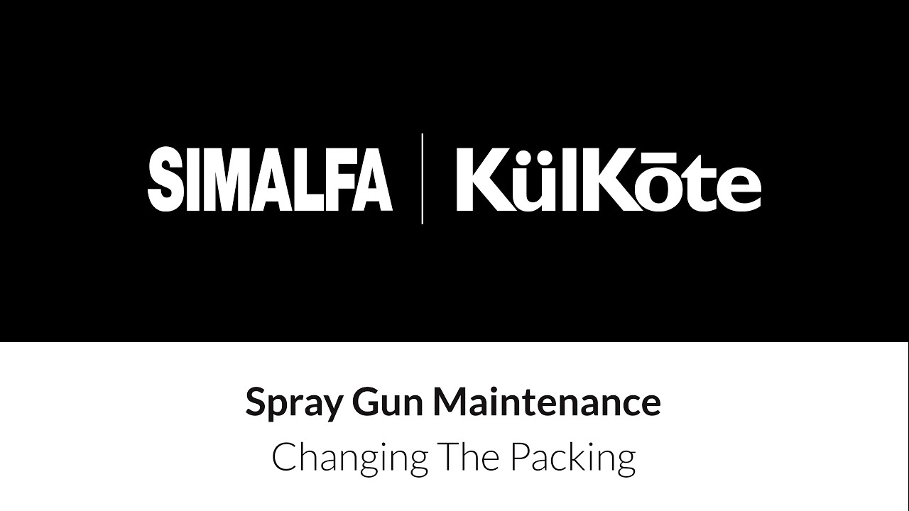 Spray Gun Maintenance – Replacing The Packing | Simalfa - YouTube