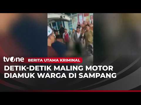 Tepar, Maling Motor Babak Belur Dihajar Warga | Berita Utama Kriminal
