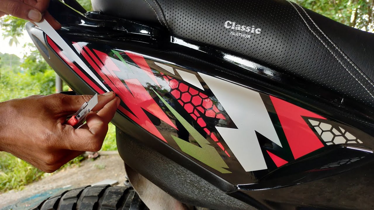 #shorts Aprilia Graphics Modification | Aprilia Modified I Sticker Work ...