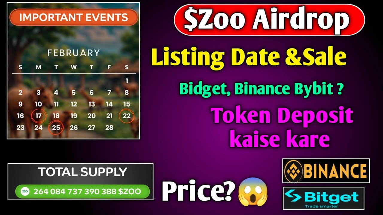 $Zoo Airdrop Listing Date &price \ Zoo Airdrop Allocation Check Live ...