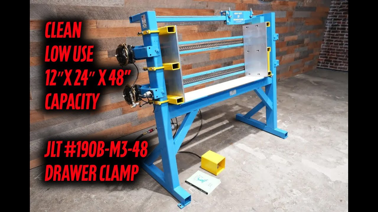 JLT #190B-M3-48 Heavy Duty Drawer Clamp – 12″ X 24″ X 48″ - YouTube