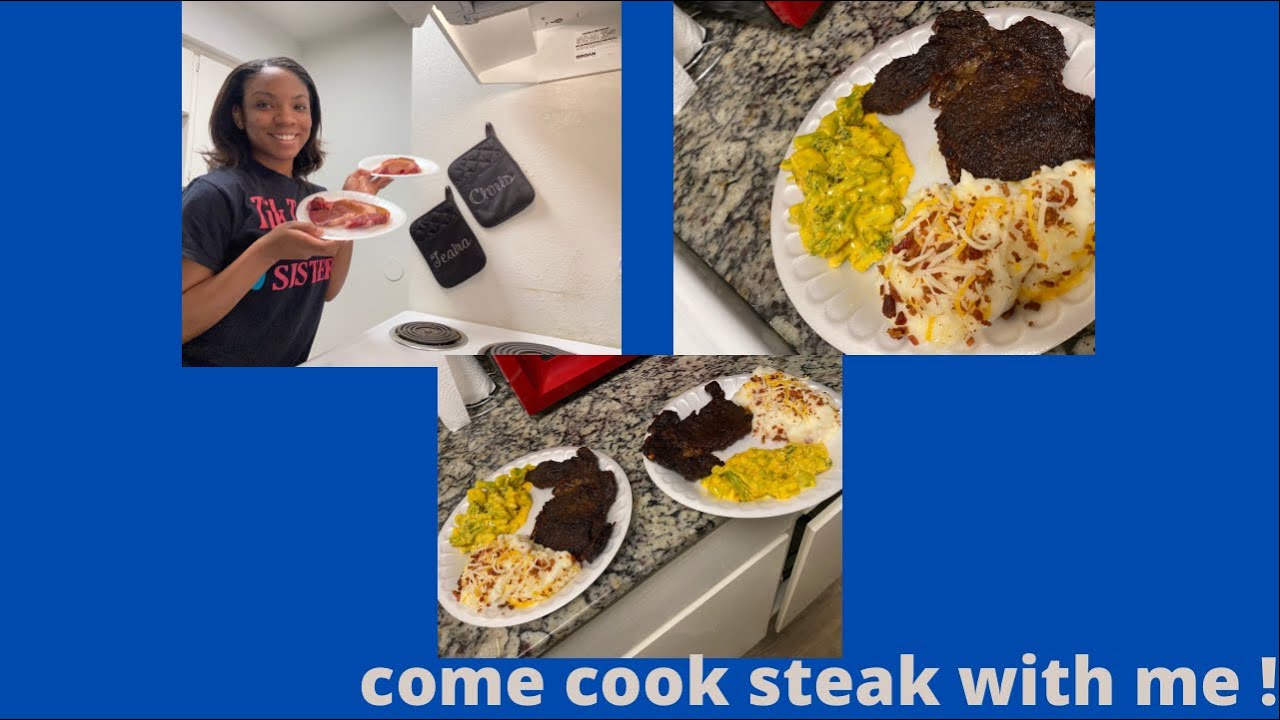 Cooking Vlog !!/ I MADE STEAK:) - YouTube