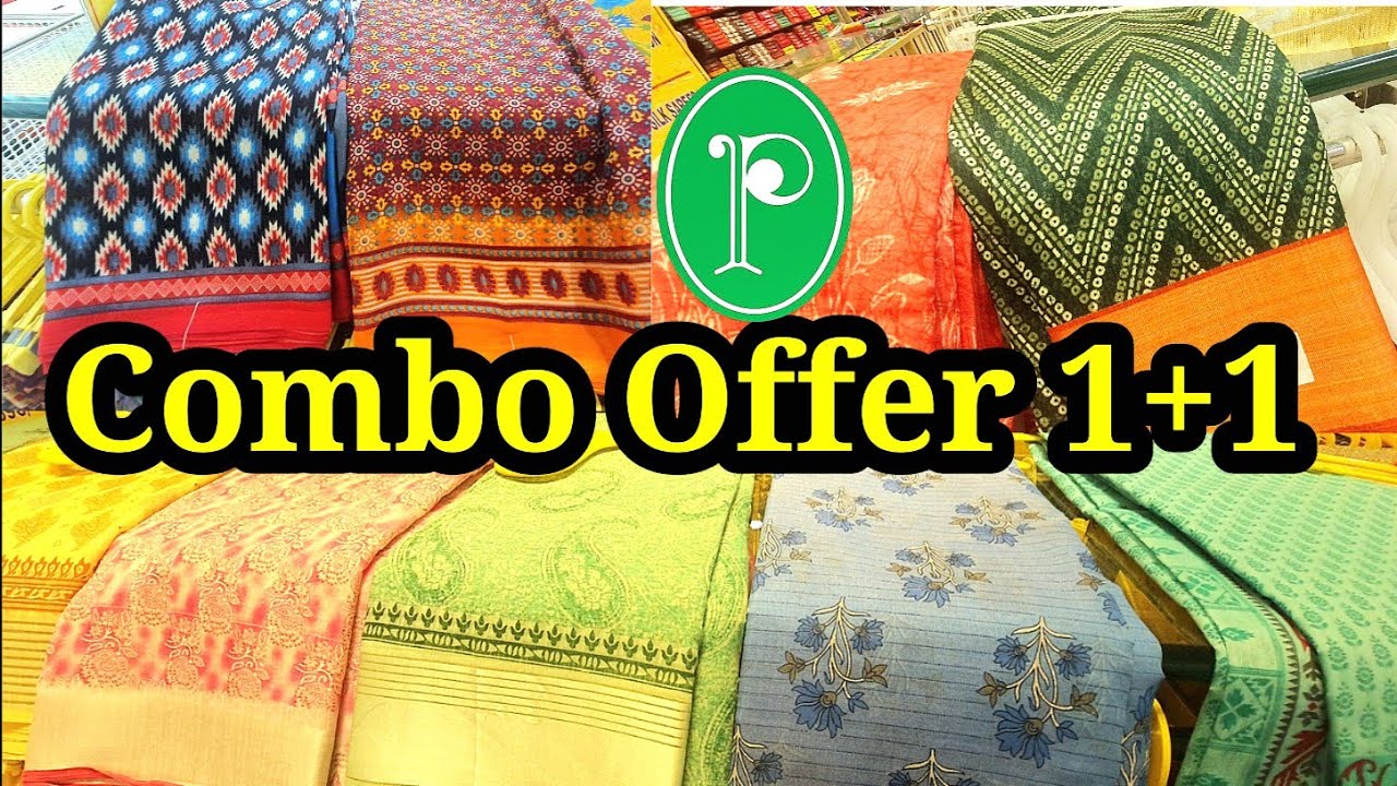 Womens day special 2023|Pothys coimbatore combo offers 1+1 chanderi ...