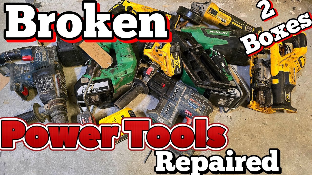 Saving and repairing a mix of broken Power tools. - YouTube
