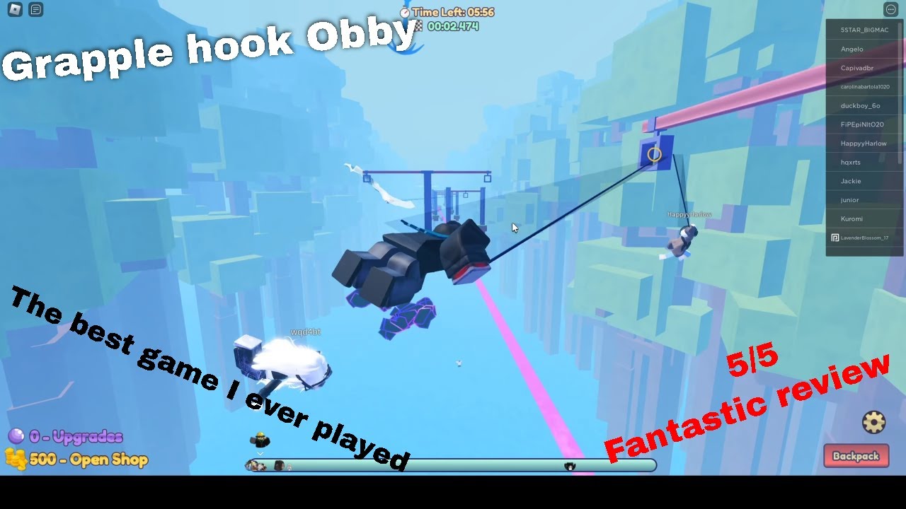 This was the best game I ever played (Grapple hook Obby Roblox) - YouTube