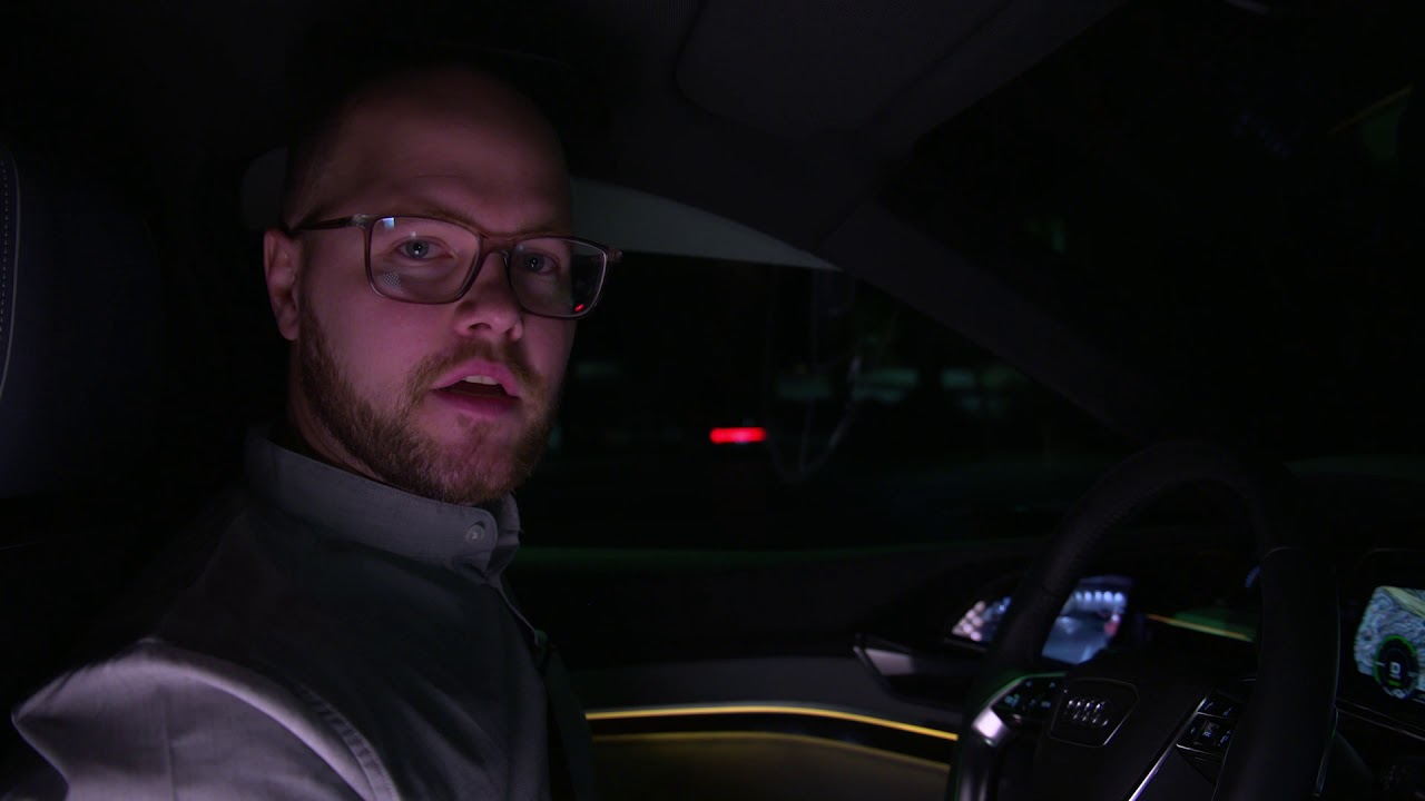 Audi e-tron Sportback & DML Light ride along eyes-on - YouTube