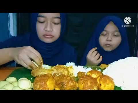 ayam rica + lalap jengkol muda bocil keenakan...