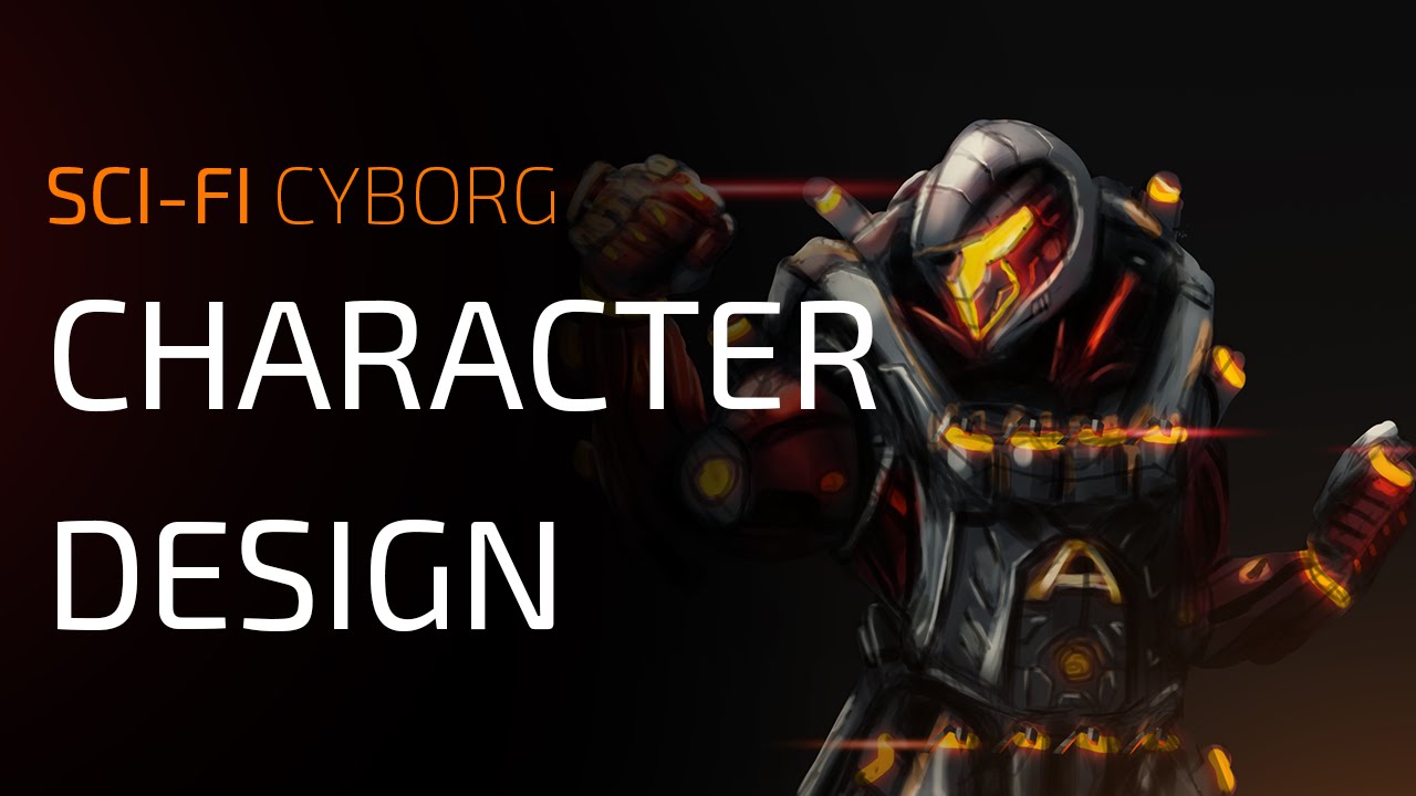 Sc-fi Cyborg Character Design [2/5] Speedpainting - YouTube