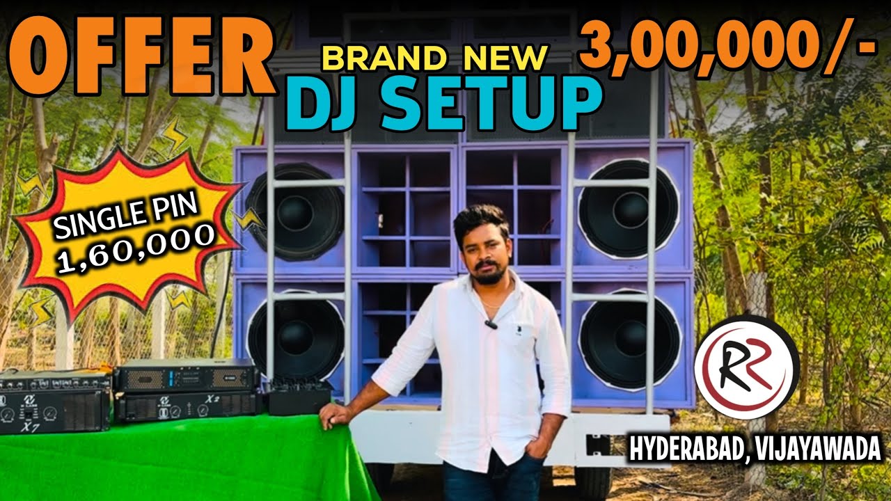 DOUBLE PIN Dj setup Only 3,00,000//single pin DJ only 1,60,00// RR ...