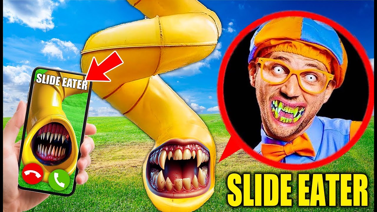(GONE WRONG) SLIDE EATER EAT BLIPPI EXE episode 5 *FULL MOVIE* - YouTube