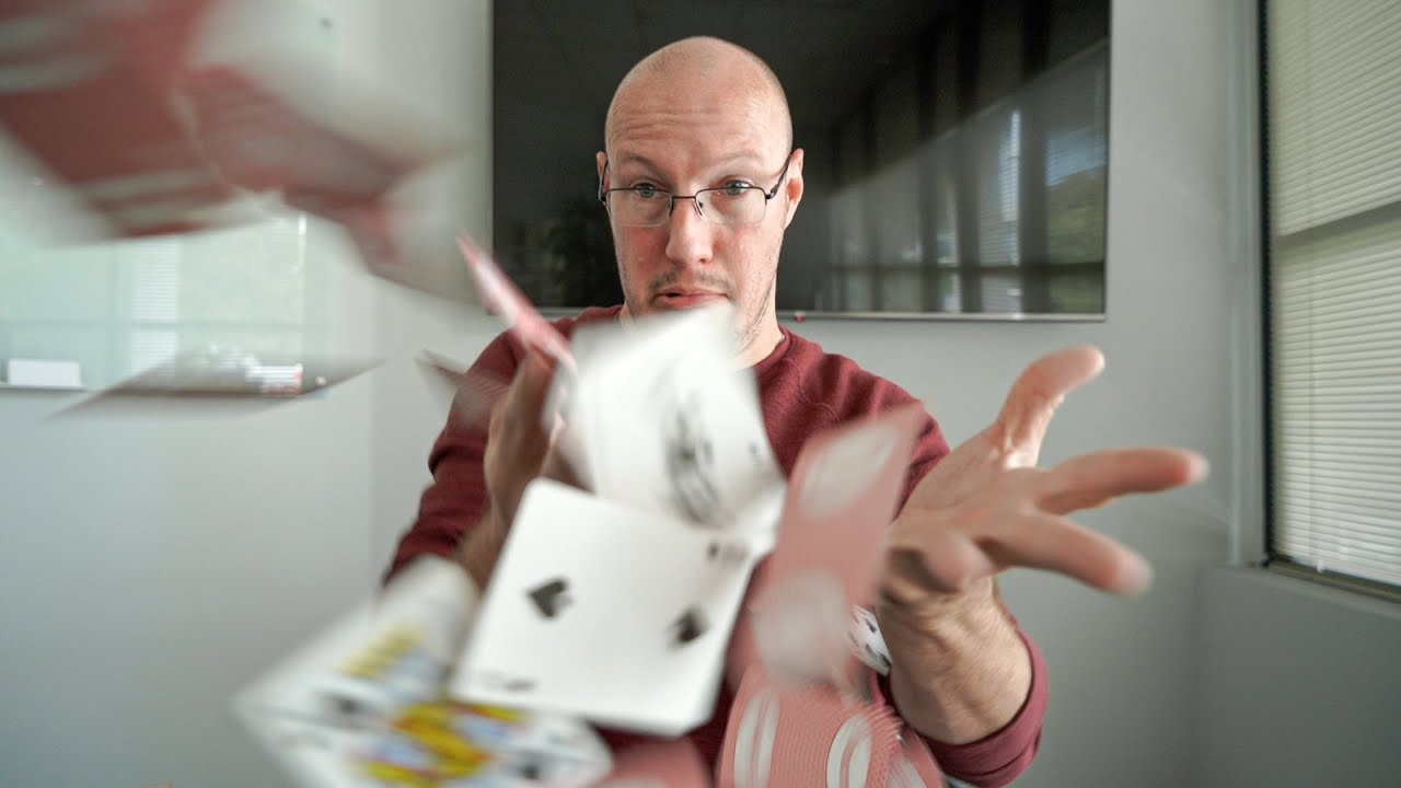 Cards Flying Everywhere!!!: How to "flick" a card - YouTube