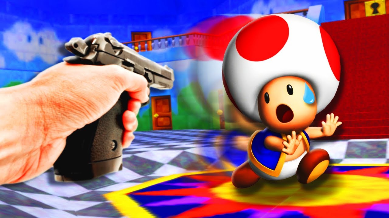 Comment J'ai Terminé Mario 64 AVEC UN FLINGUE ?! - YouTube