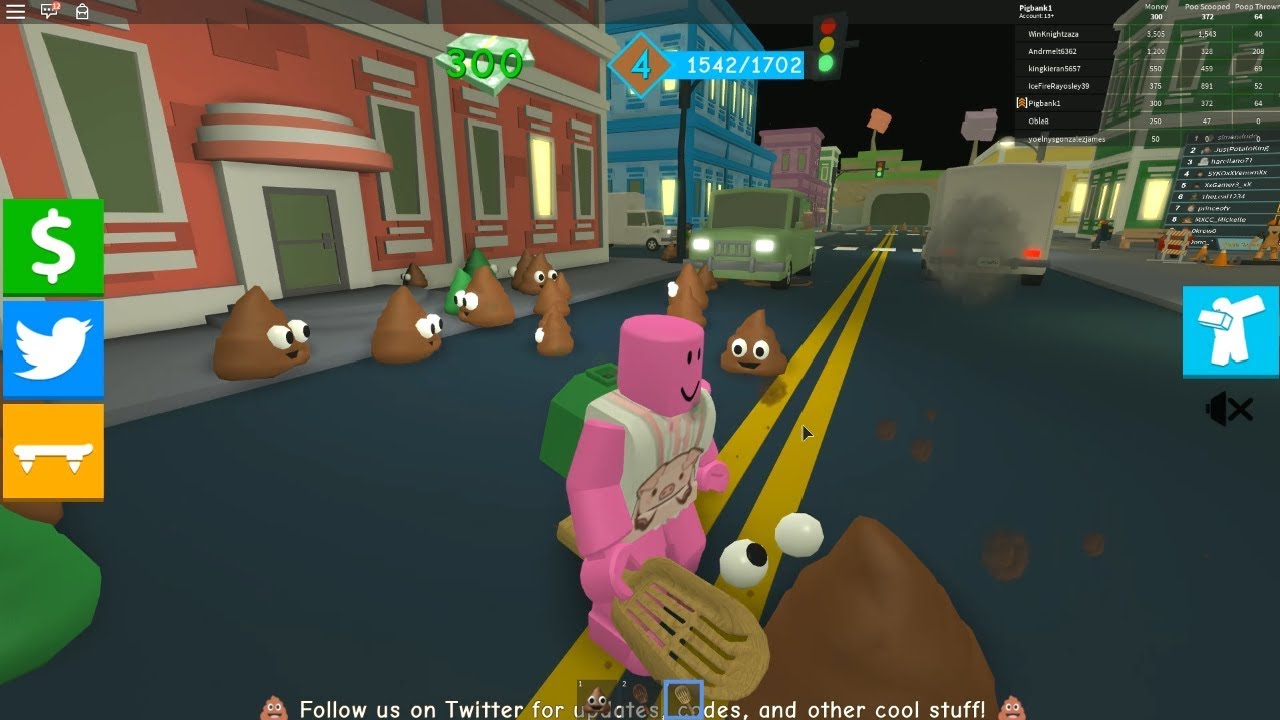 [로블록스(Roblox)] (*더러움주의*) 마을에 똥이 가득차버렸어요!!! 똥을 치워서 깨끗한 마을을 만들거에요!! 똥치우기 ...