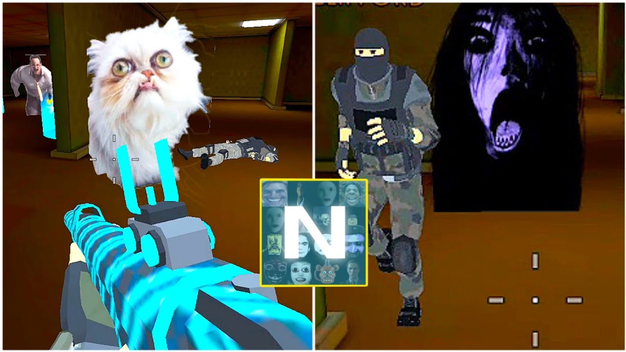 Nextbots Sandbox in Backrooms Shooter Gameplay 318 ,Sandbox Android ...