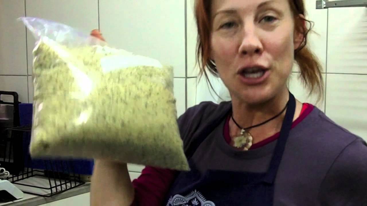 Raw Food Chef Kirsten Gum gets ready for the opening night of David ...