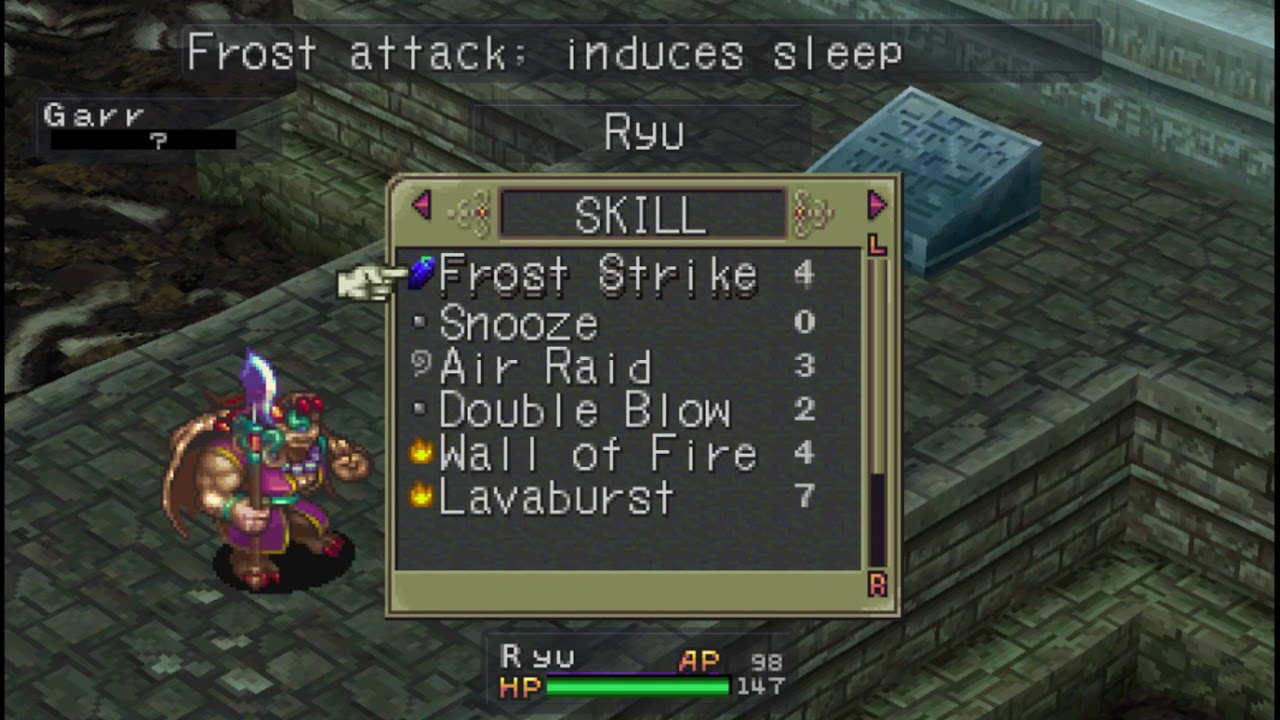 Breath of Fire 3 - Enemy Skill Only, No Master Challenge - Garr - YouTube
