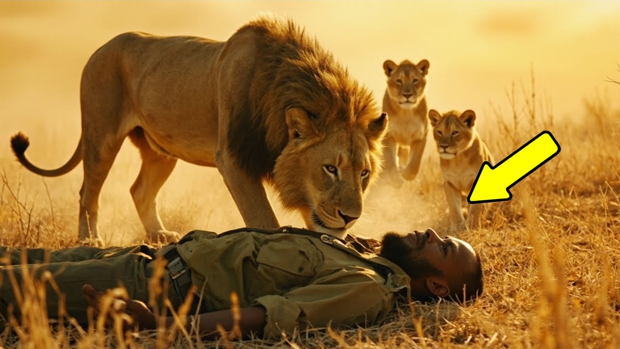 Lions Discover an Unconscious Man, and Something Horrifying Happened to ...