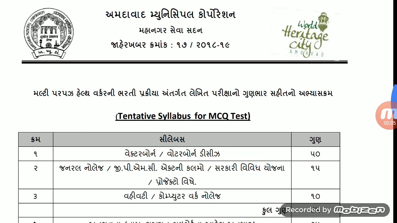 AMC MPHW Syllabus 2019 - YouTube