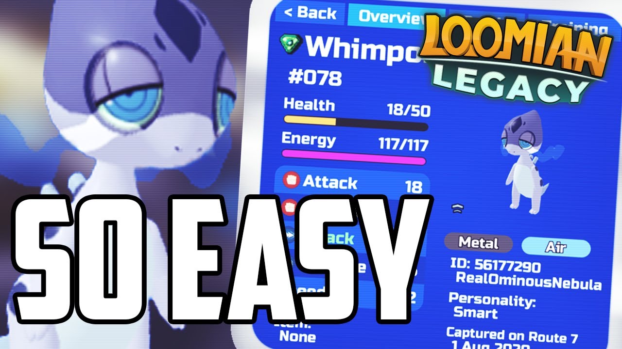 Where To FIND Whimpor In Loomian Legacy - YouTube