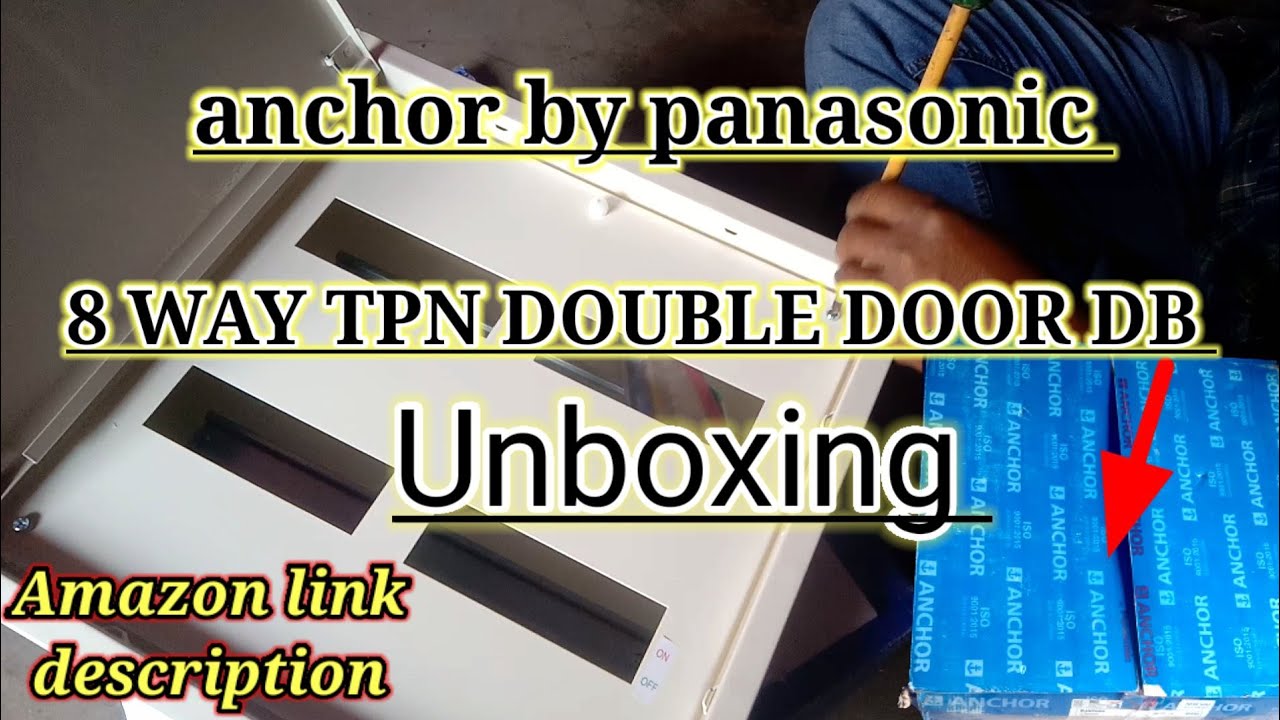 8way tpn mcb box anchor//panasonic //double door DB//unboxing - YouTube